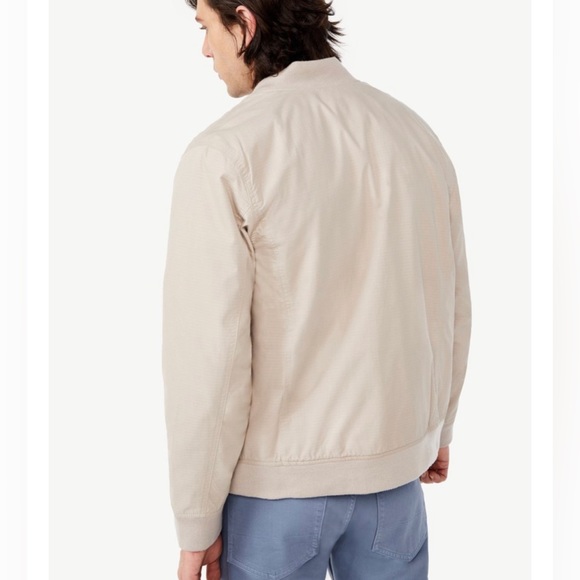 Free Assembly | Jackets & Coats | Mens Beige Bomber Jacket | Poshmark